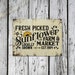 Vintage Indoor/outdoor Sunflower Farmers Market Metal Tin Sign 16x12 ...