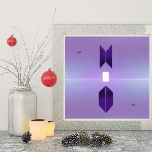 Bts Logo Wall Art - Etsy