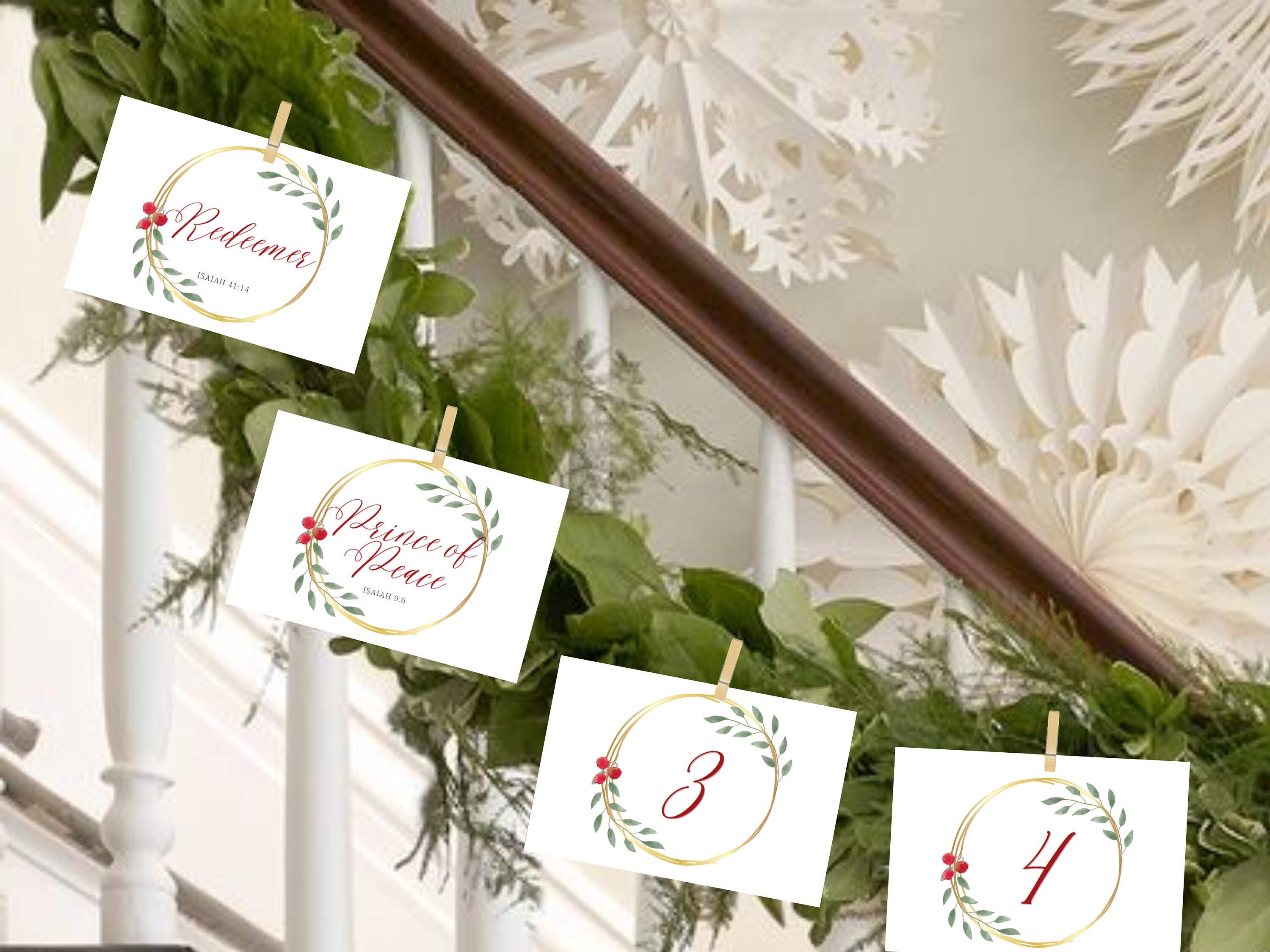 Advent Calendar - Names of Jesus - Half Page Digital Download - Etsy