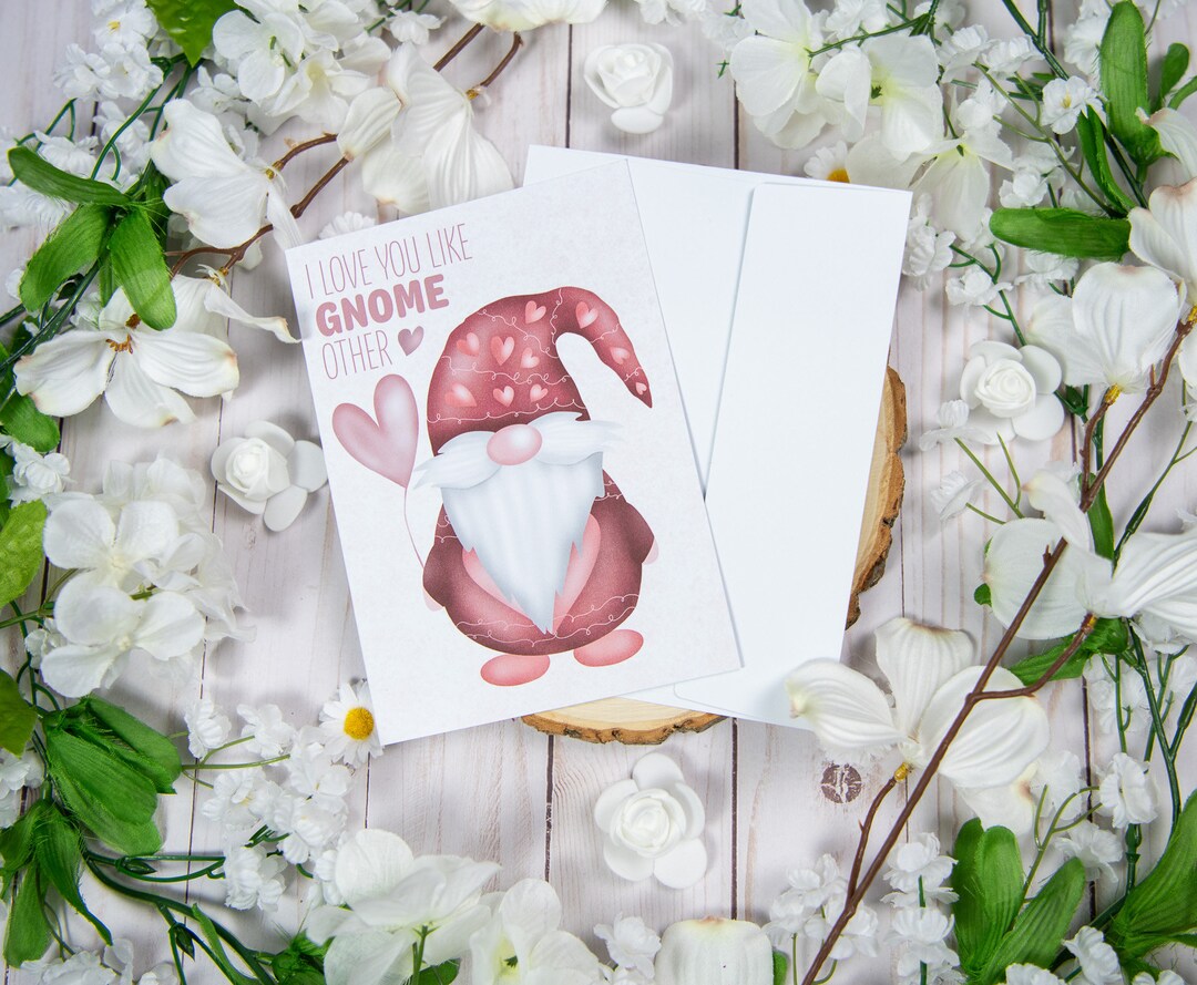 There's Gnome One Like You - Valentine's Day Card - Etsy