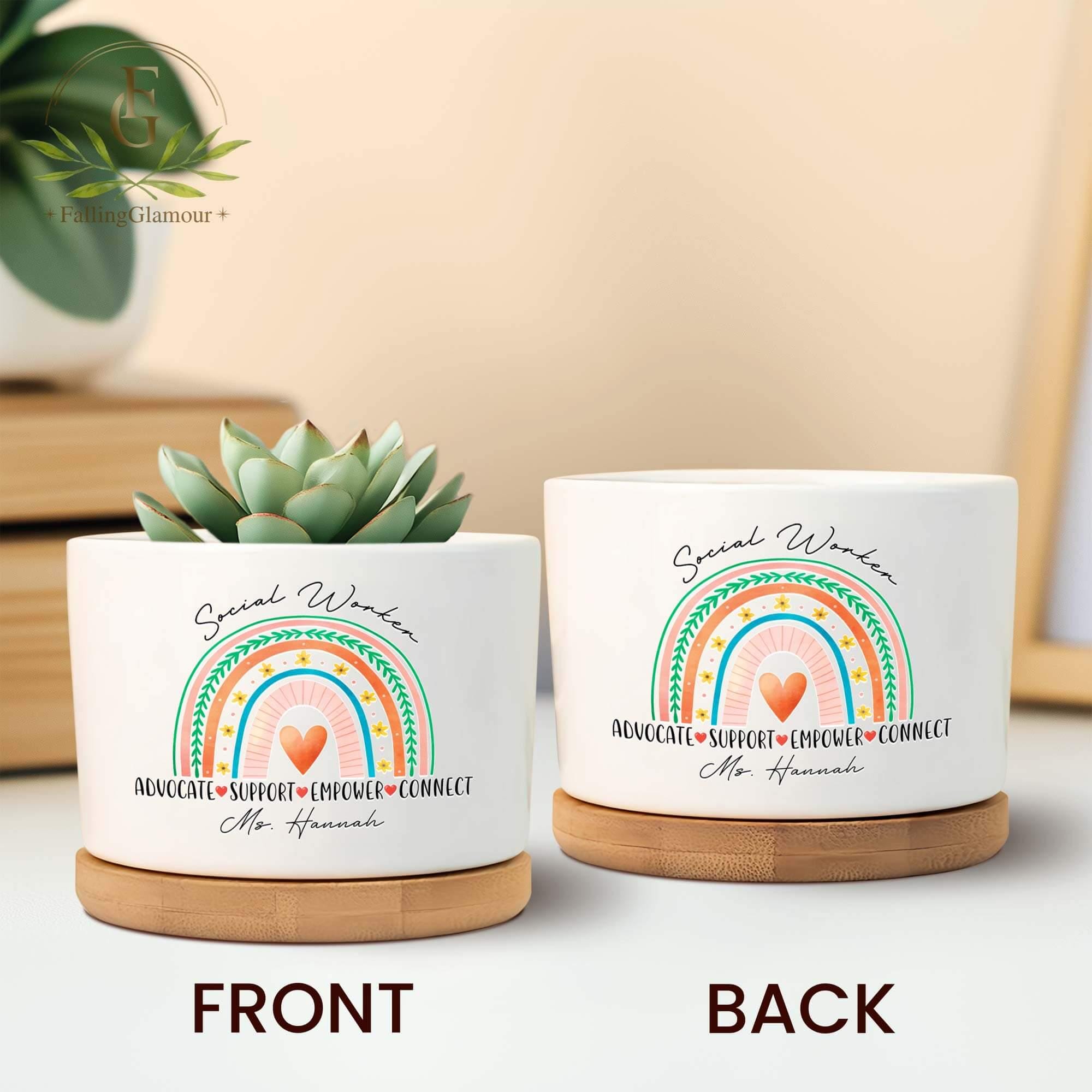 Social Worker Plant Pot, Social Worker Appreciation Gift, Social Worker ...