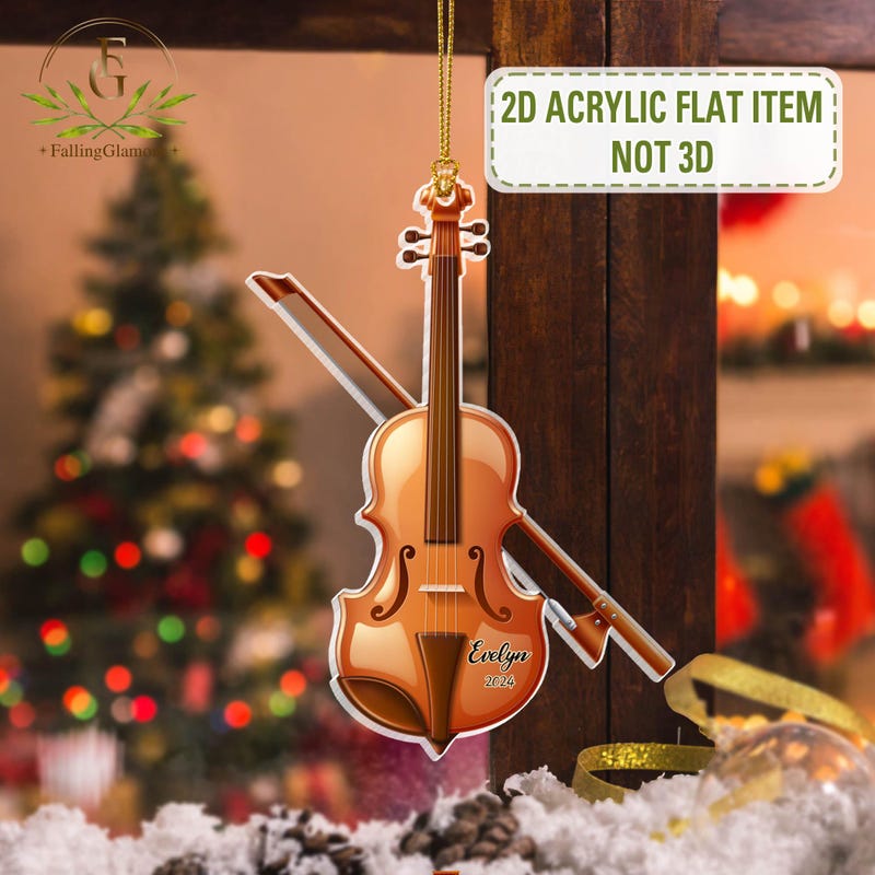 Violin Ornament - Etsy