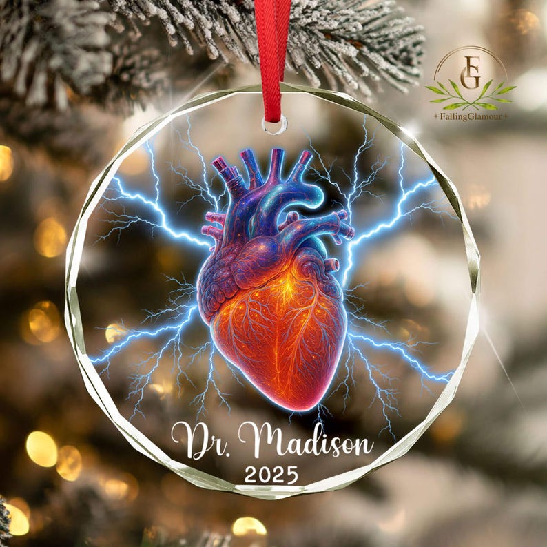 Cardiologist Anatomical Heart Ornament, Cardiologist Gifts, Heart ...