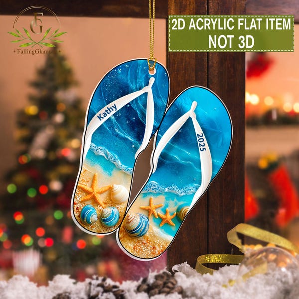 Beach Flip Flops - Etsy