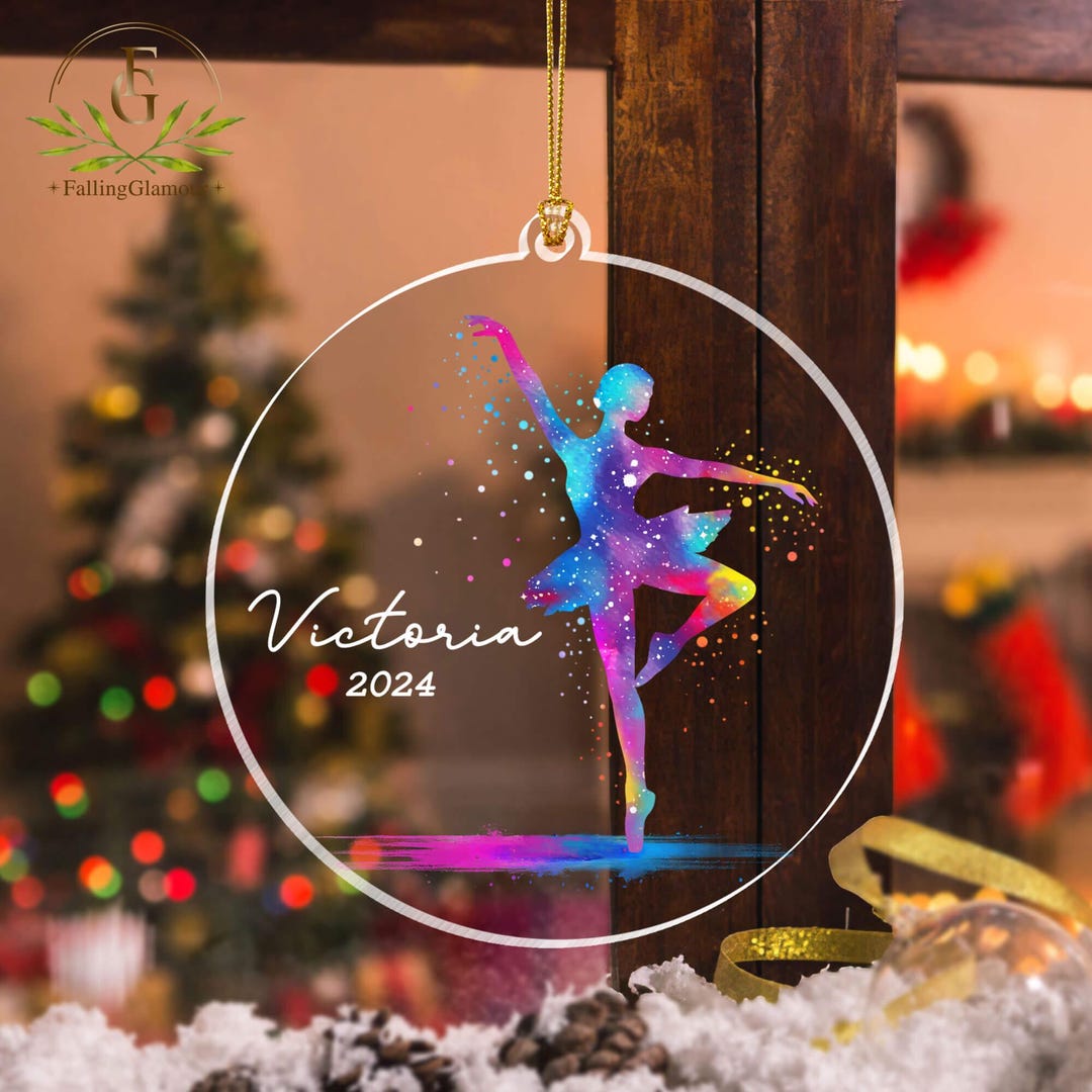 Personalized Ballerina Ornament, Ballet Ornament, Dance Ornament,girl ...