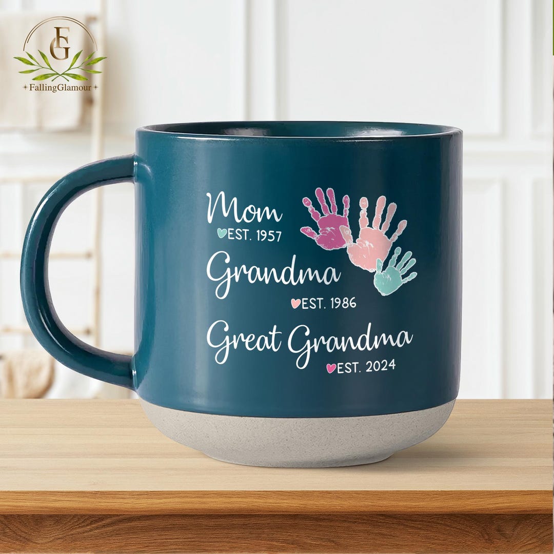 Custom Great Grandma Pottery Mug, Grandma Ceramic Mug, Promoted to ...