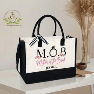Mother of the Bride Tote Bag, MOB Tote Bag, Mother of the Bride Gift ...