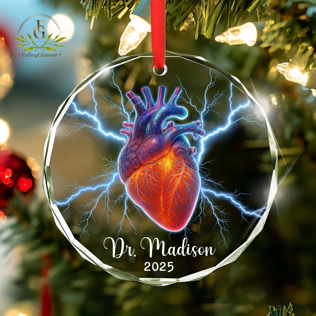Cardiologist Anatomical Heart Ornament, Cardiologist Gifts, Heart ...