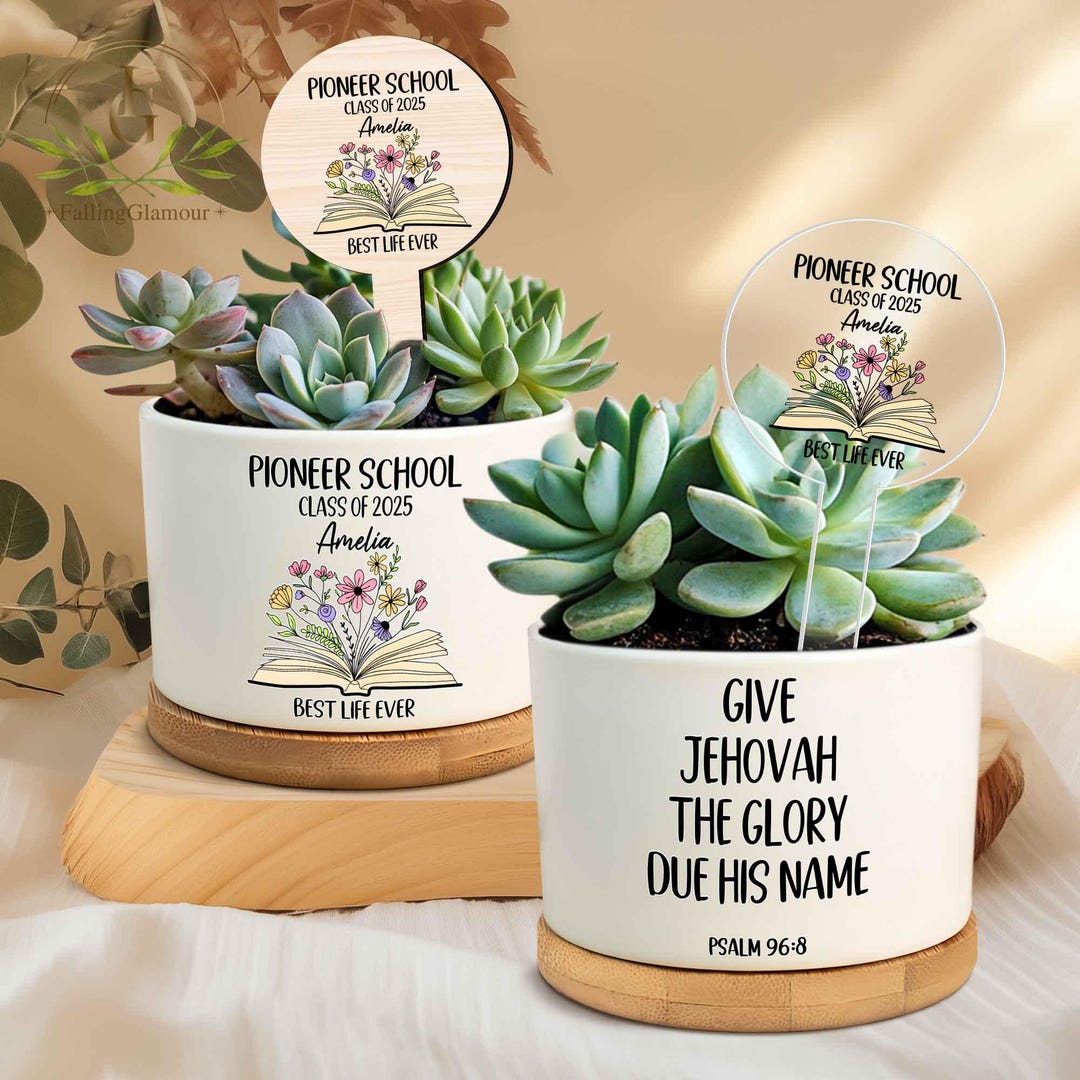 Personalized Pioneer School Plant Pot Gift – Best Life Ever Planter ...