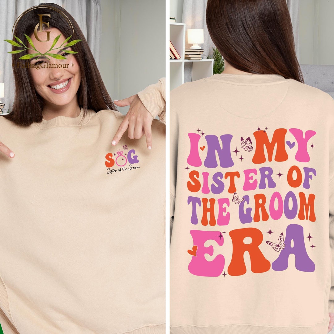 Sister of the Groom Shirt, Sister of Groom Gift, Sister Wedding Shirt ...
