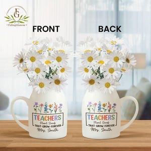 Custom Flower Vase Gift for Teacher, Teacher Appreciation Gift, Teacher ...