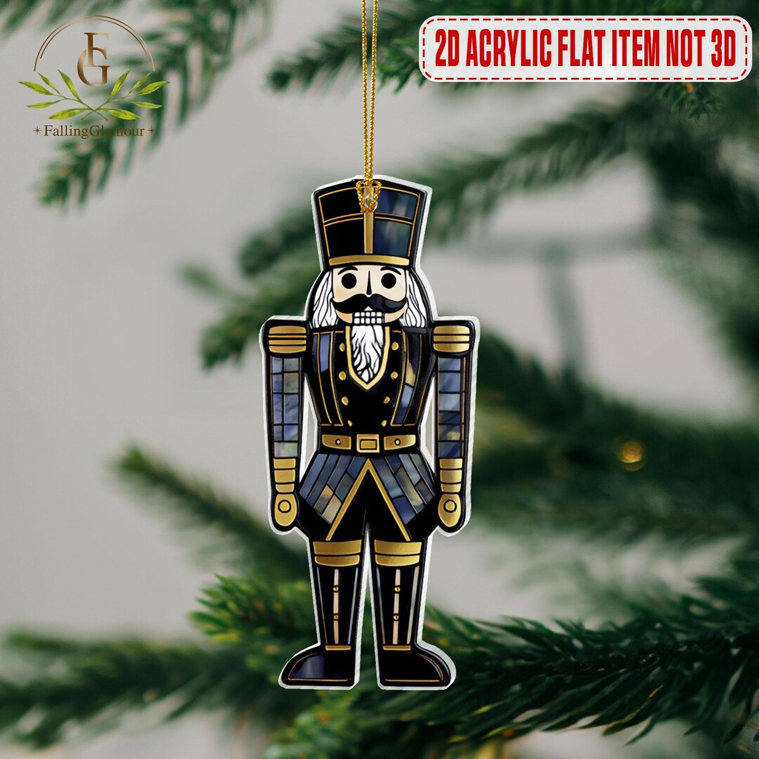 Nutcracker Christmas Acrylic Ornament, Nutcracker Ornament, Nutcracker ...