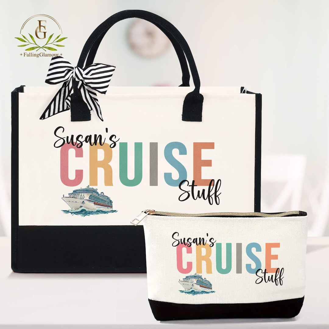 Custom Cruise Trip Tote Bag, Cruise Ship Bag, Personalized Cruise ...