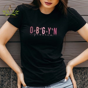 Personalized OBGYN Sweatshirt, Custom OBGYN Nurse Shirt, Obstetrics and ...