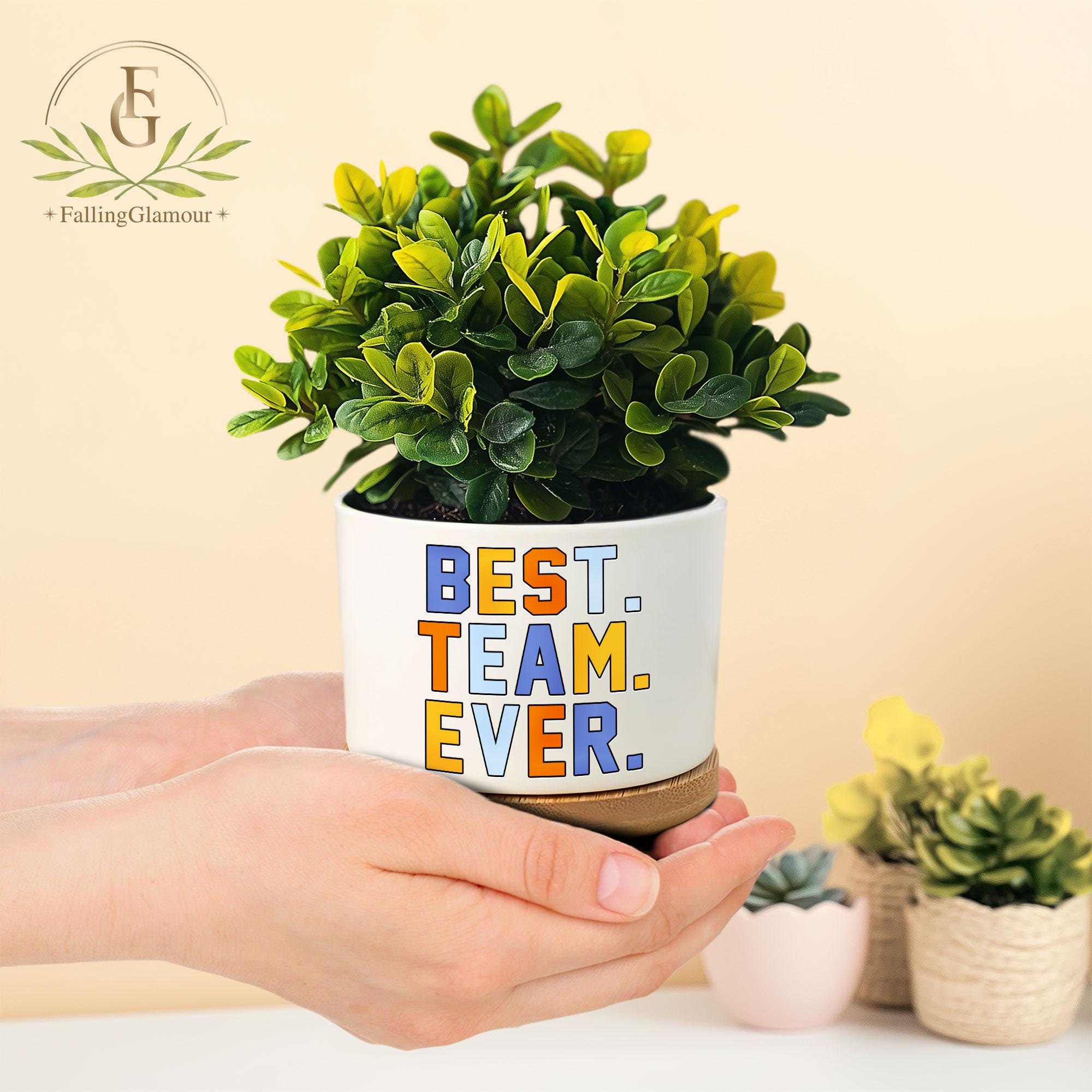 Best Team Ever, Coworker Appreciation Plant Pot, Team Gifts, Team Thank ...
