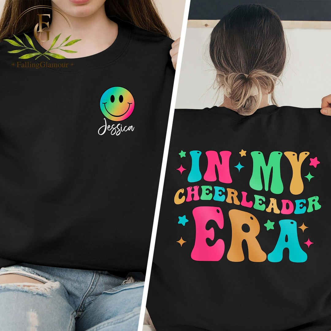 In My Cheerleader Era Shirt, in My Custom Era, Personalized Cheerleader ...