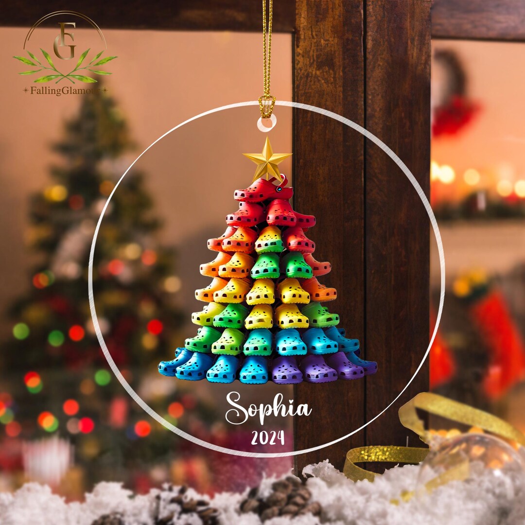 Personalized Crocin' Around the Christmas Tree, 2D FLAT Crocs Stack ...