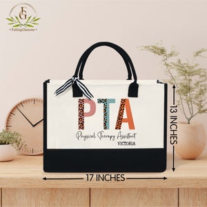 Physical Therapist Tote Bag, Physical Therapy Assistant Tote Bag, PT ...