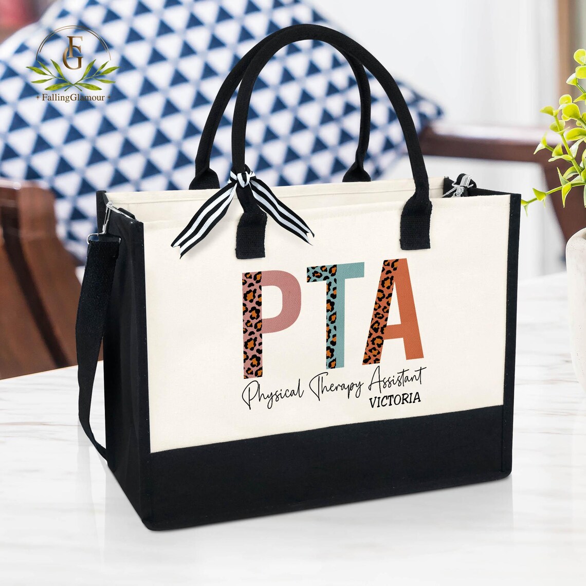 Physical Therapist Tote Bag, Physical Therapy Assistant Tote Bag, PT ...