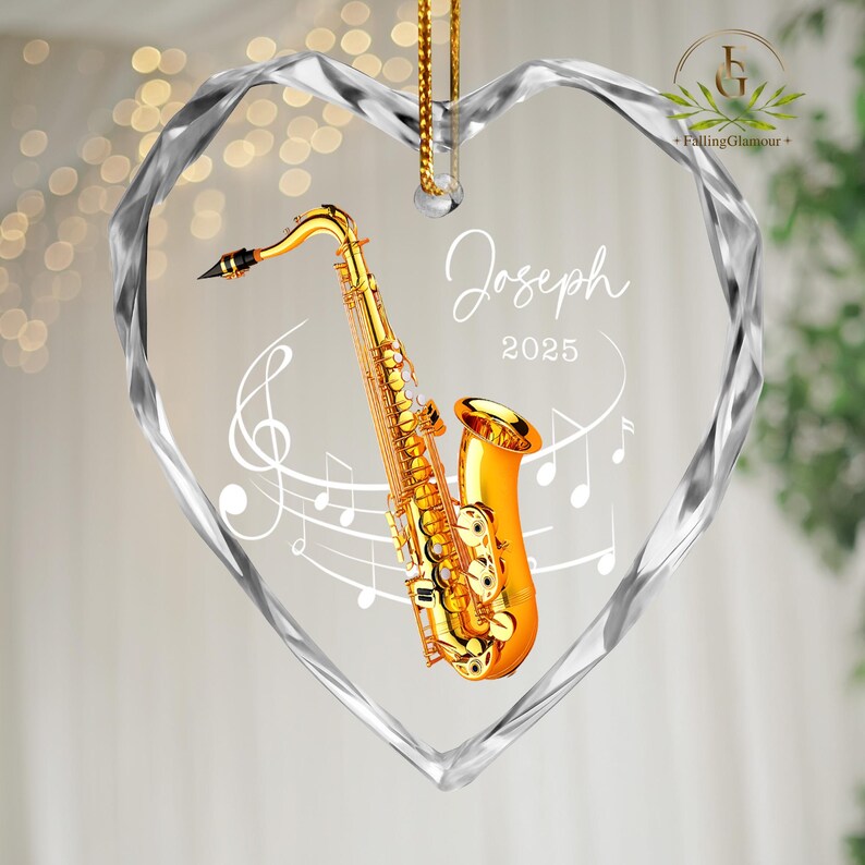 Saxophone Ornament, Music Gifts, Music Band Gift, Instrument Ornament ...