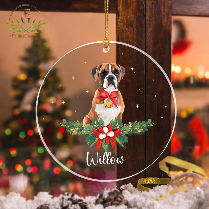 Boxer Dog Ornament - Etsy