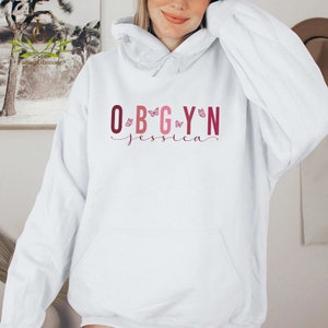Personalized OBGYN Sweatshirt, Custom OBGYN Nurse Shirt, Obstetrics and ...