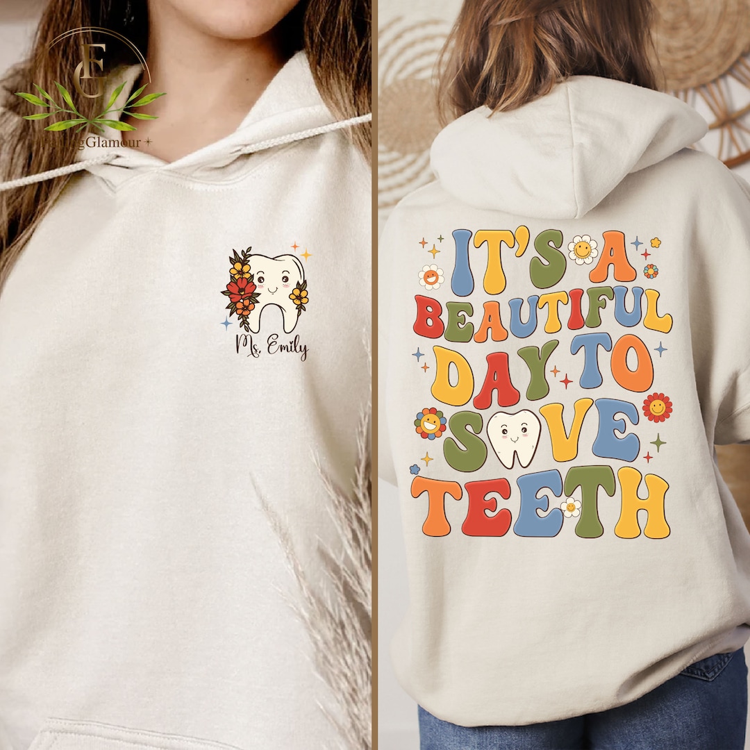 Personalized Dentist Sweatshirt Custom Tooth Shirt Dentist - Etsy