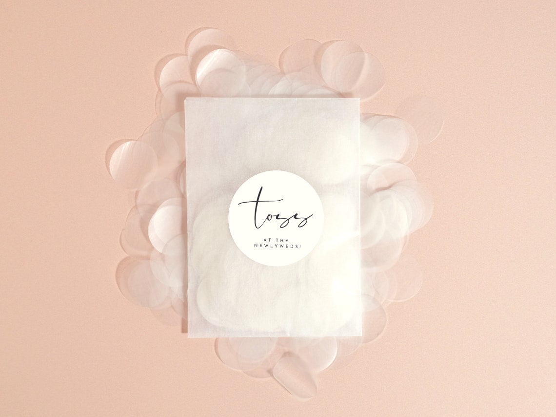Biodegradable Confetti Bags for Weddings | Rice Paper Water Soluble ...
