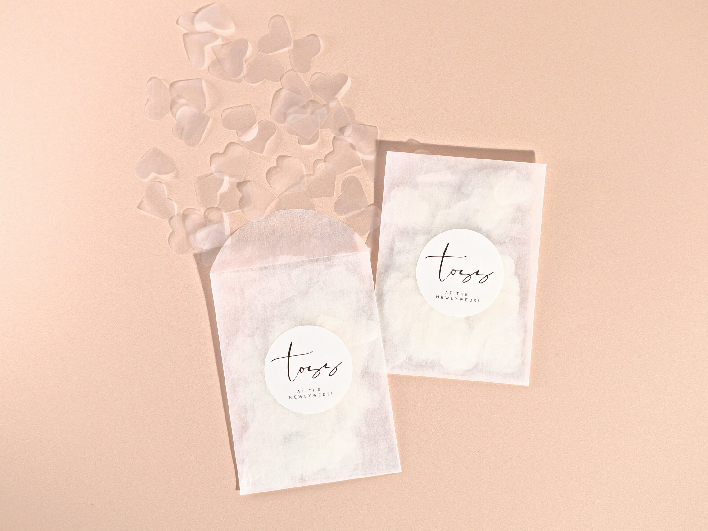Biodegradable Confetti Heart Bags for Weddings | Rice Paper Water ...