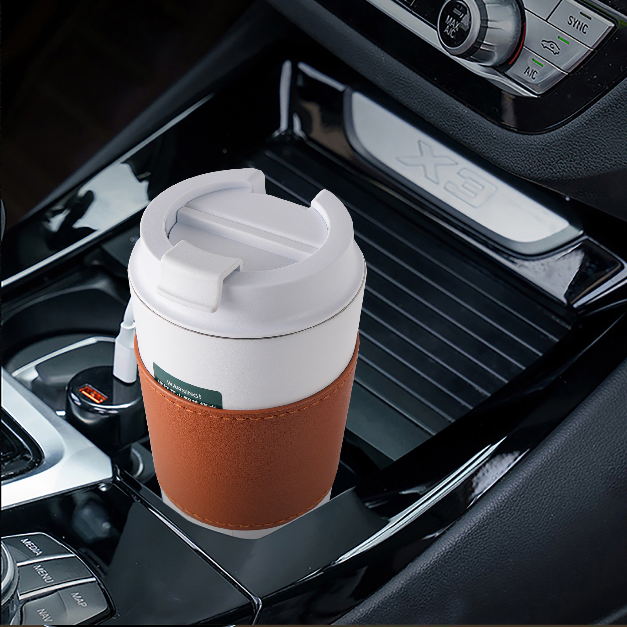 DULO 350ml Smart Electric Coffee Mug Warmer Heater Travel App Custom ...