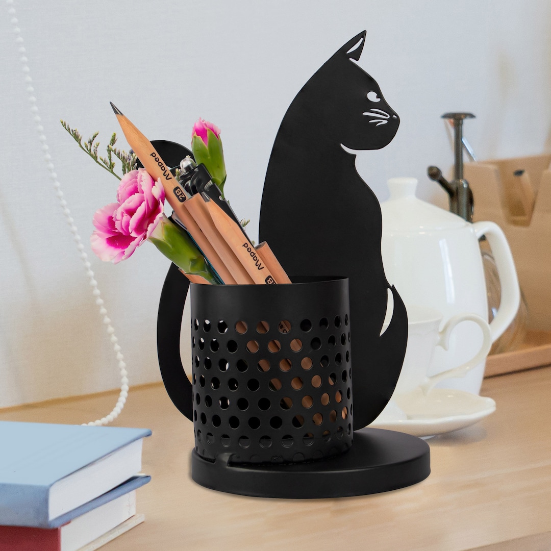 Funny Black Cat Gift for Her Gift for Cat Lovers Cat Decor for Home ...