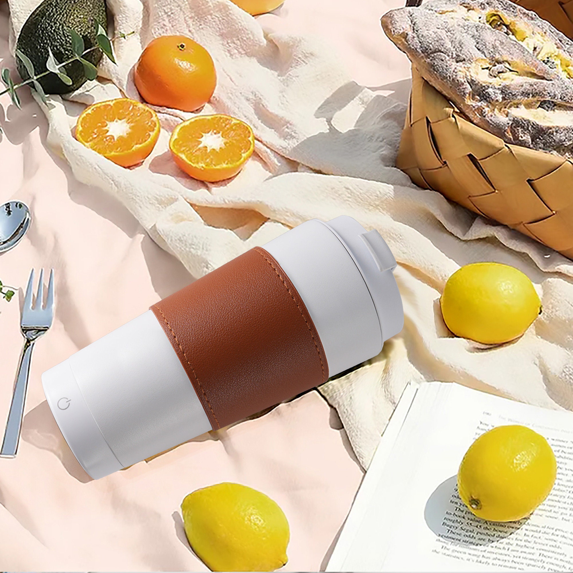 DULO 350ml Smart Electric Coffee Mug Warmer Heater Travel App Custom ...