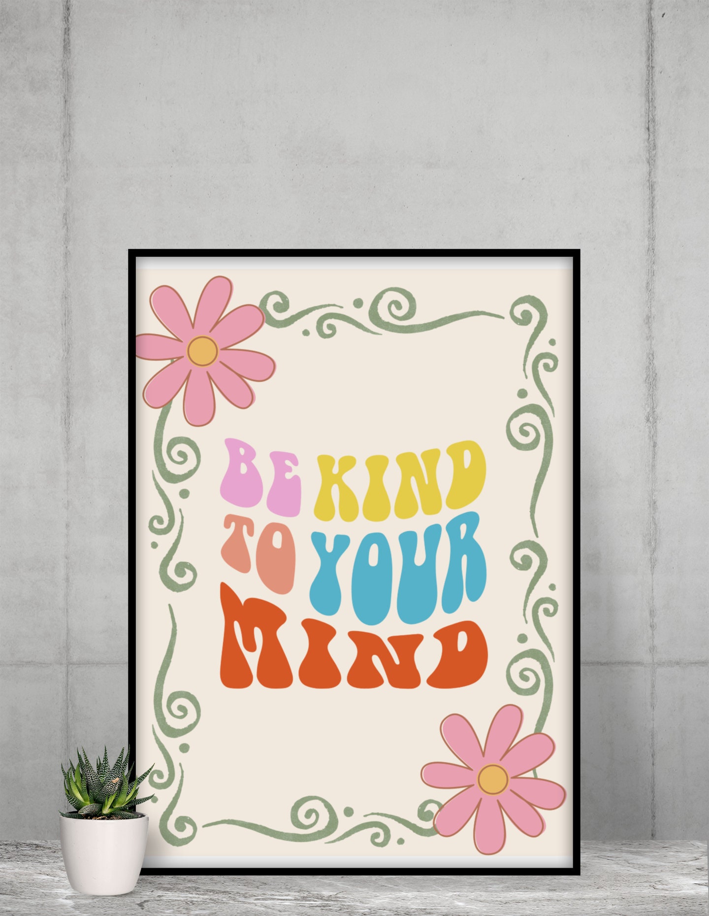 Be Kind to Your Mind Poster, Digital Download, Printable File - Etsy