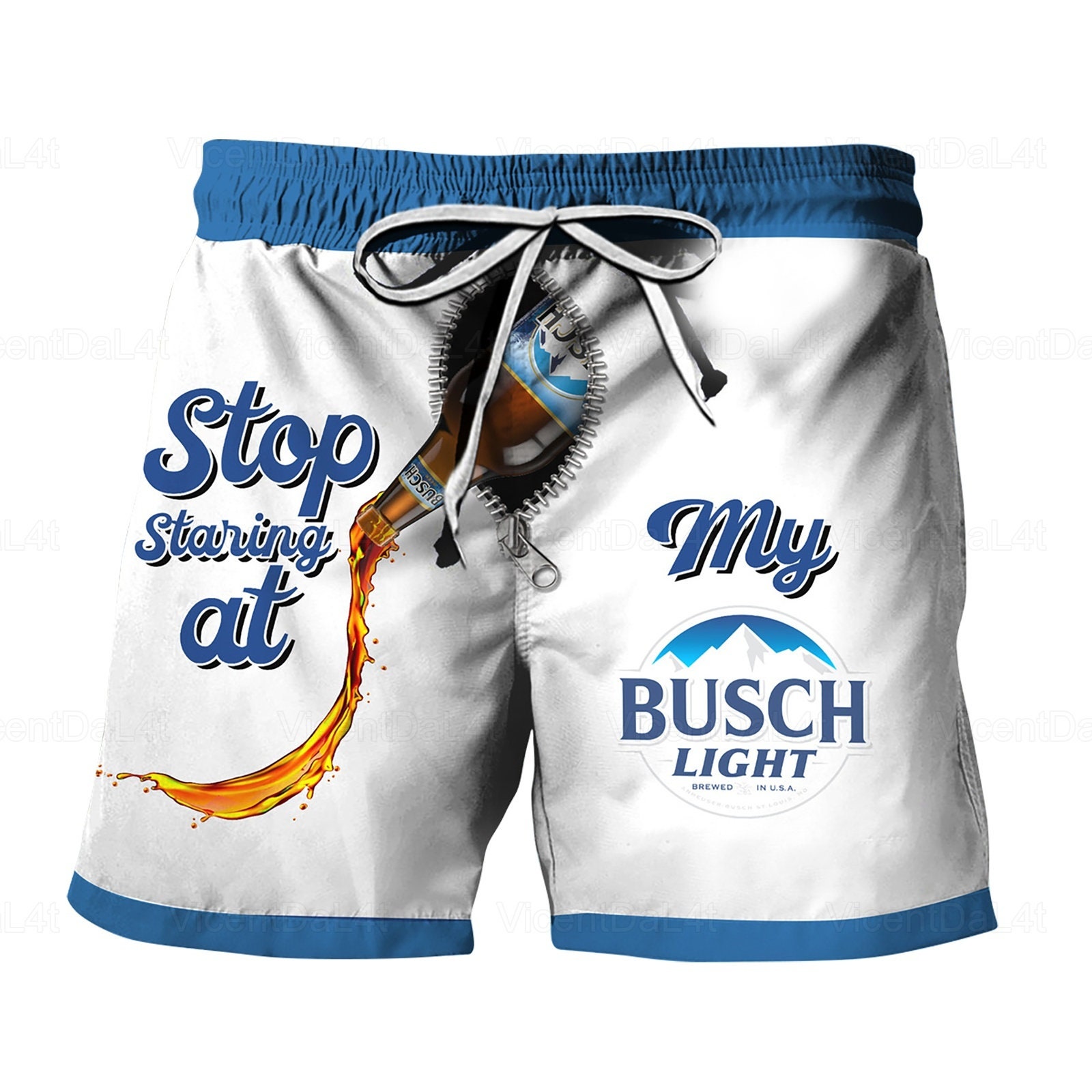 Light Beer Beer Man Shorts, Light Beer Swim Shorts