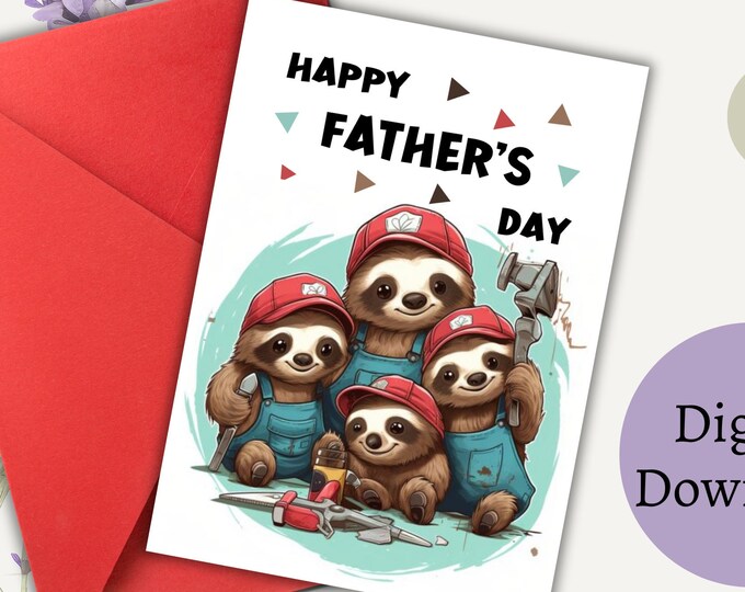 Soon to Be Sloth Dad, Expectant Sloth FATHER, Sloth Mother and Baby ...