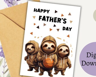 Baby Axolotls Father's Day Card, Axolotl Greeting Card for Fathers Day ...