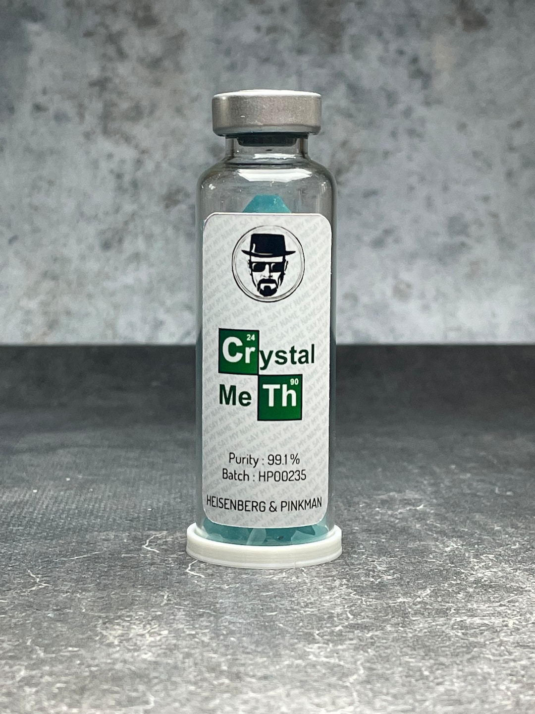 Breaking Bad Inspired Vial Representing a Dose of Crystal Meth for Fan ...