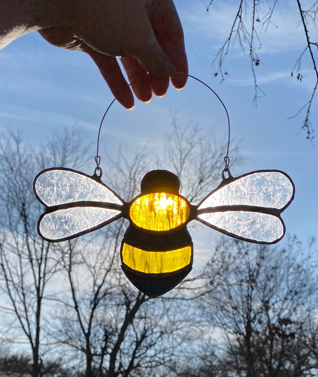 Stained Glass Bee - Etsy