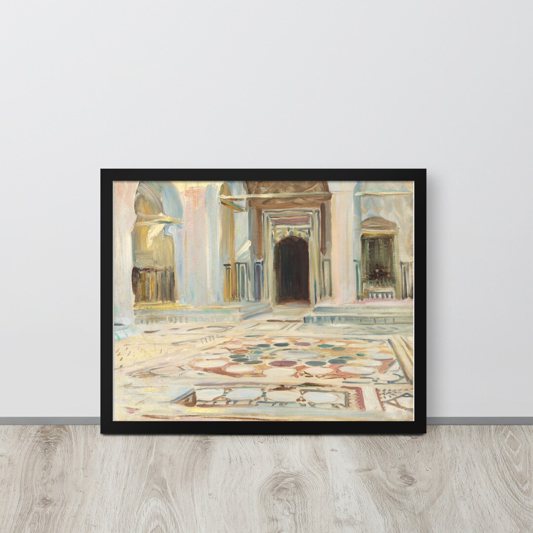Pavement, Cairo 1891 by John Singer Sargent Framed Poster - Etsy