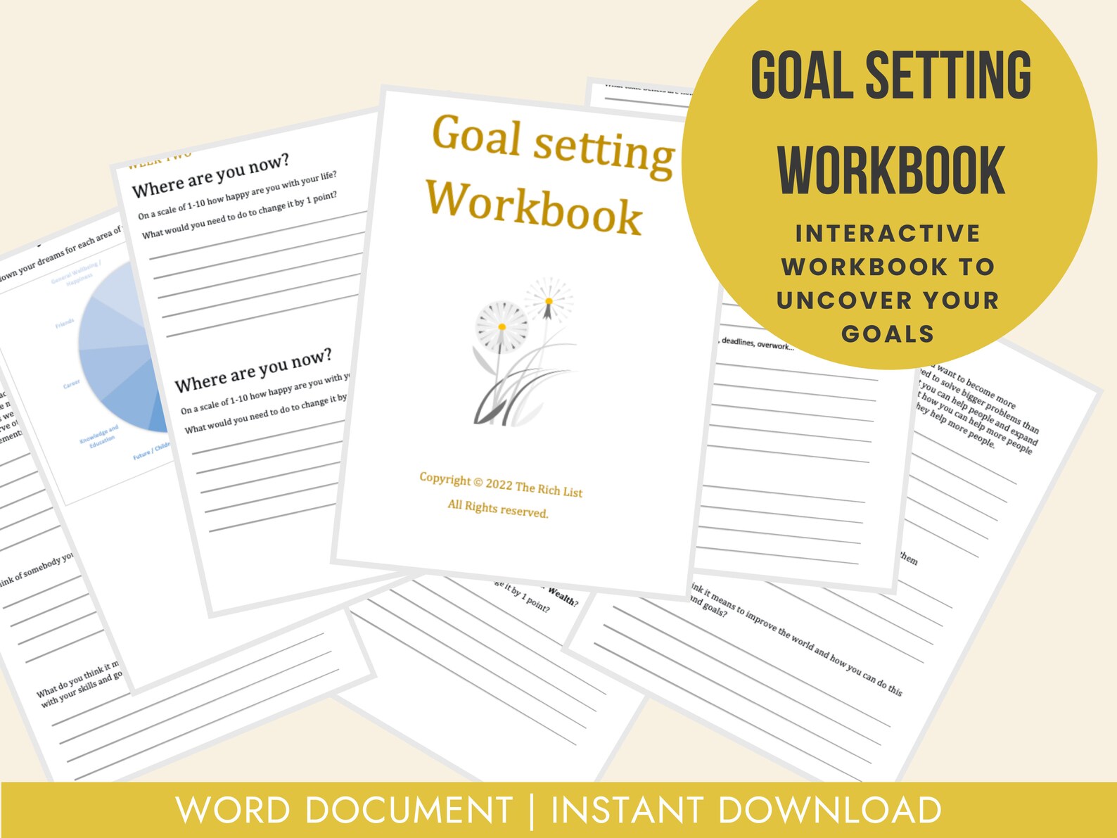 Goal-setting Workbook - Etsy
