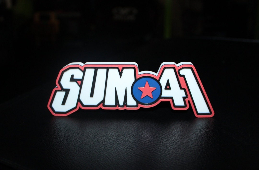 Sum 41 3D Gedruckt Logo Art - Etsy.de