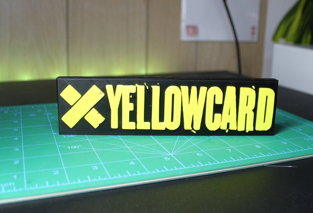 Yellowcard 3D Printed Logo 3D Art - Etsy