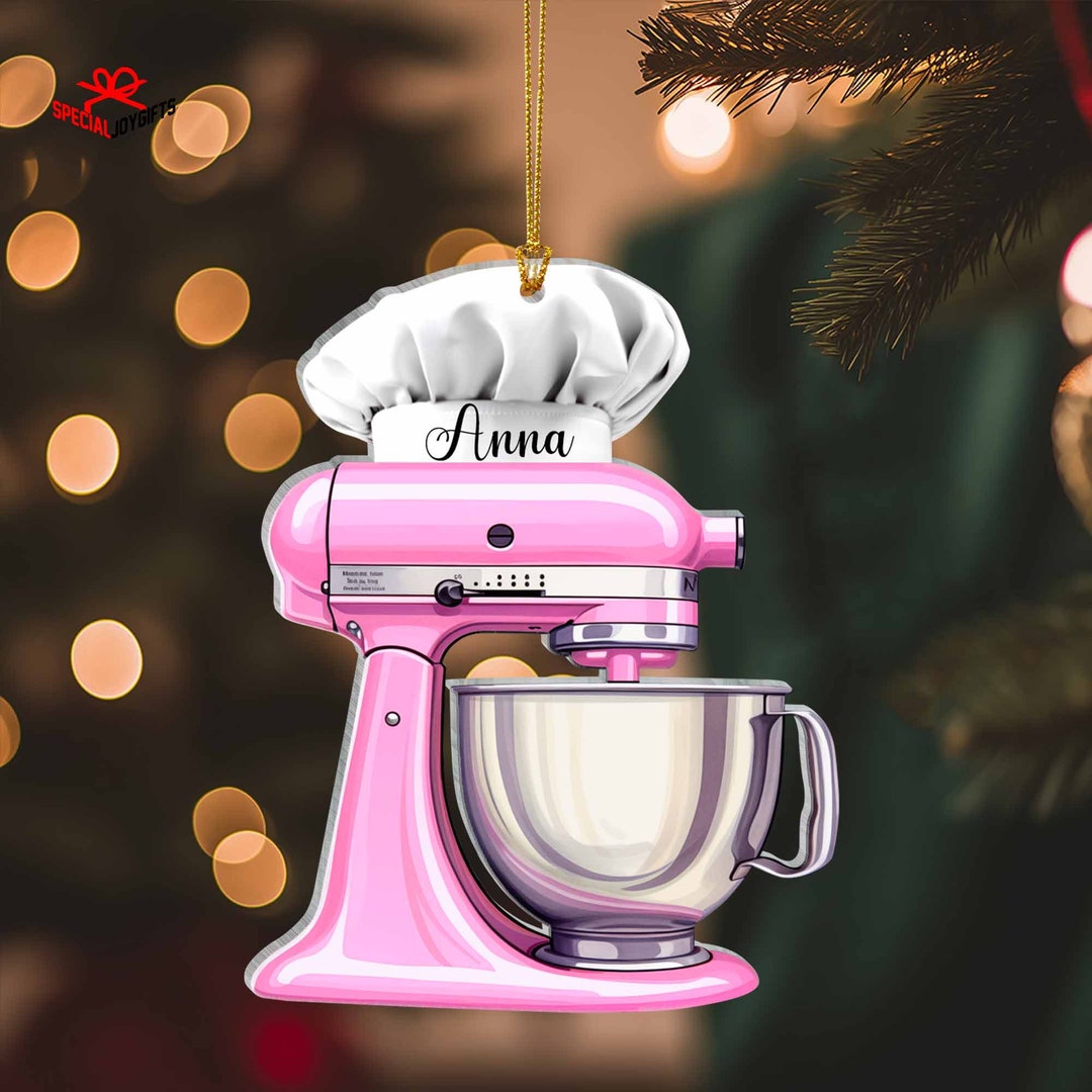 Personalized Baking 2D Flat Acrylic Ornament, Baker Gift, Baking Mixer ...