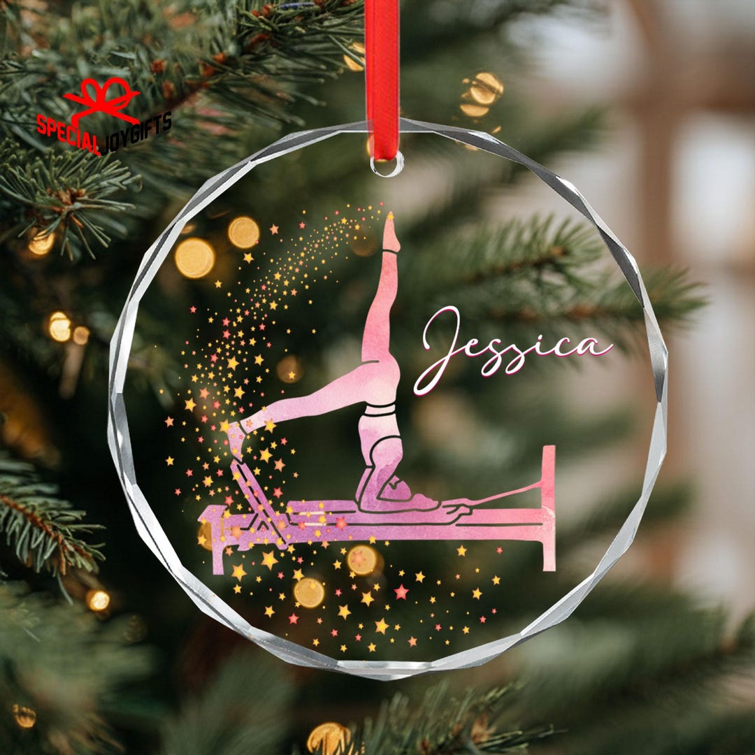 Personalized Pilates Ornament, Pilates Christmas Ornament, Coach Gift ...