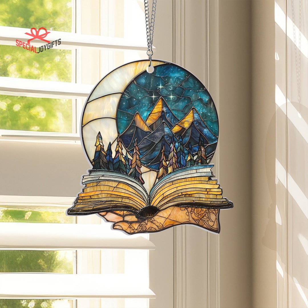 Fantasy Book Acrylic Window Hanging, Bookish Decor, Book Lover Gift ...