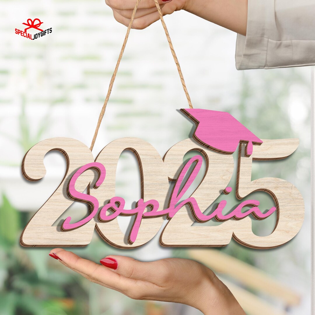 Personalized Class of 2025 Graduation Door Sign, Graduation Decorations ...