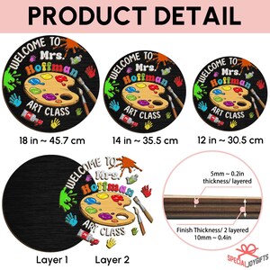 Personalized Art Teacher Door Sign, Teacher Door Sign,art Teacher Name ...