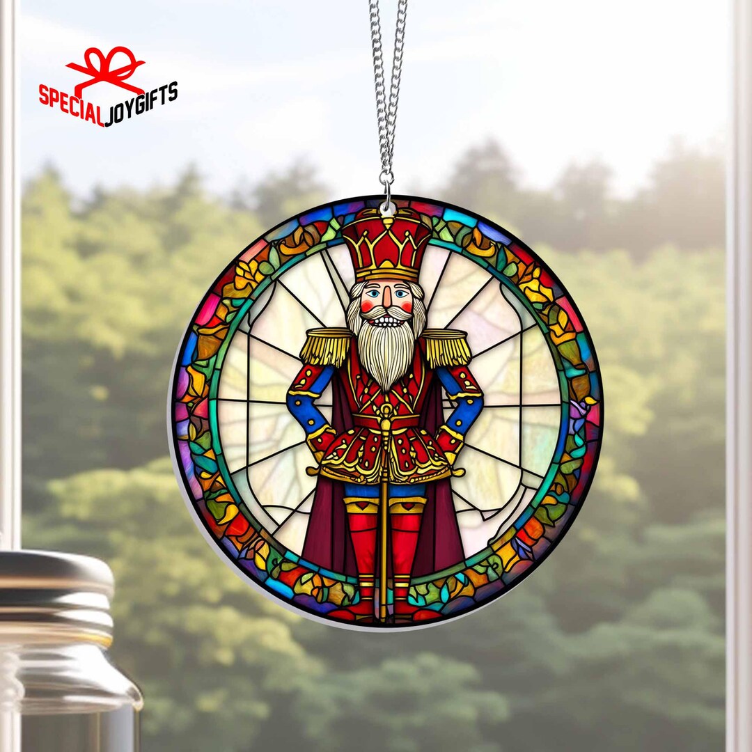 Nutcracker Suncatcher, Christmas Acrylic Ornament, Holiday Decor ...