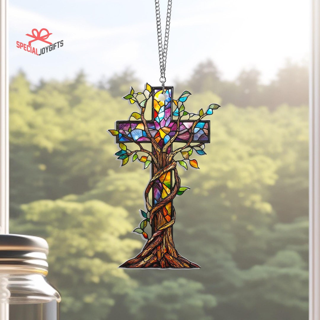 Cross Suncatcher Gift, Cross Acrylic Suncatcher, Christian Cross ...