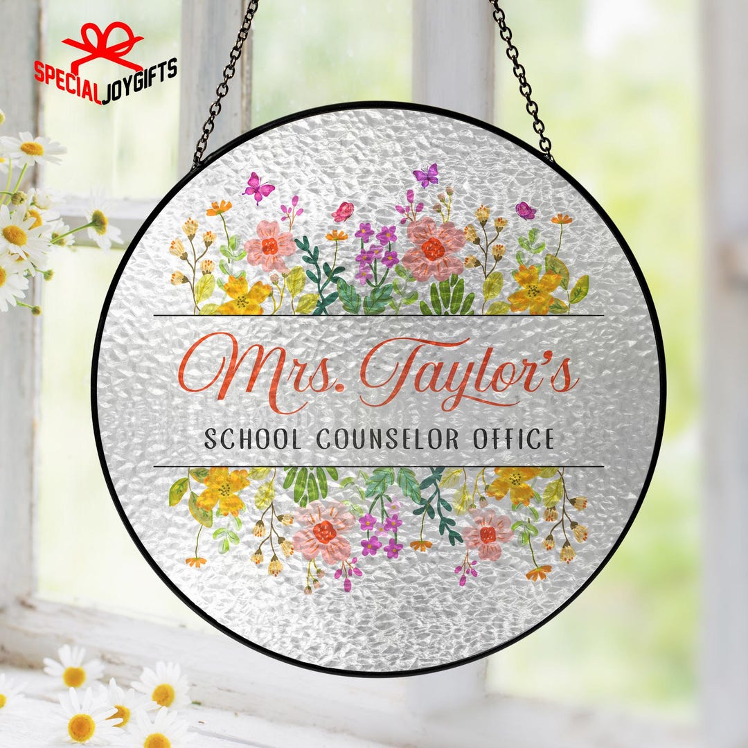 Personalized School Counselor Office Suncatcher, School Counselor ...